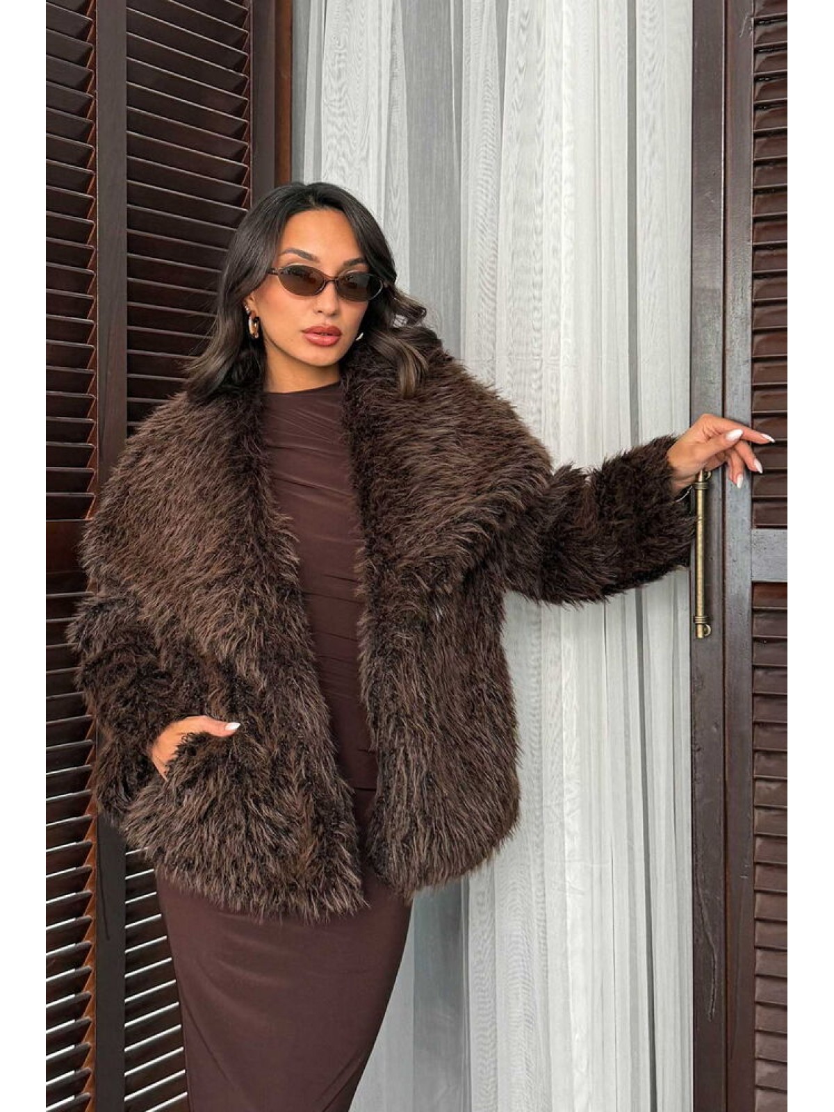 Faux Fur Women's Wholesale Coat - Fluffy Soft Textured Stylish Winter ...